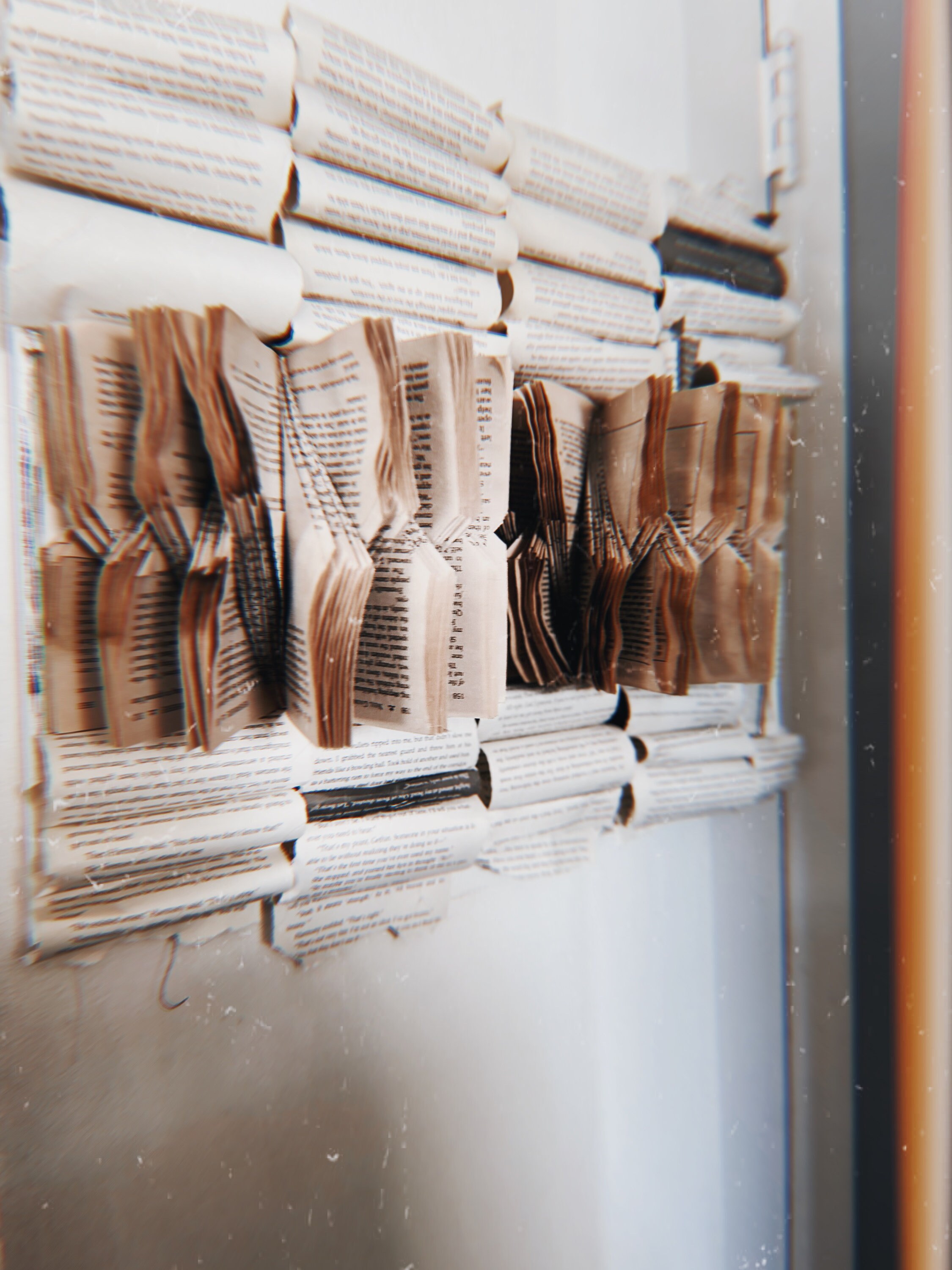 Book Folded Art on Canvas / 3D Book Sculpture / Book Origami / Book ...