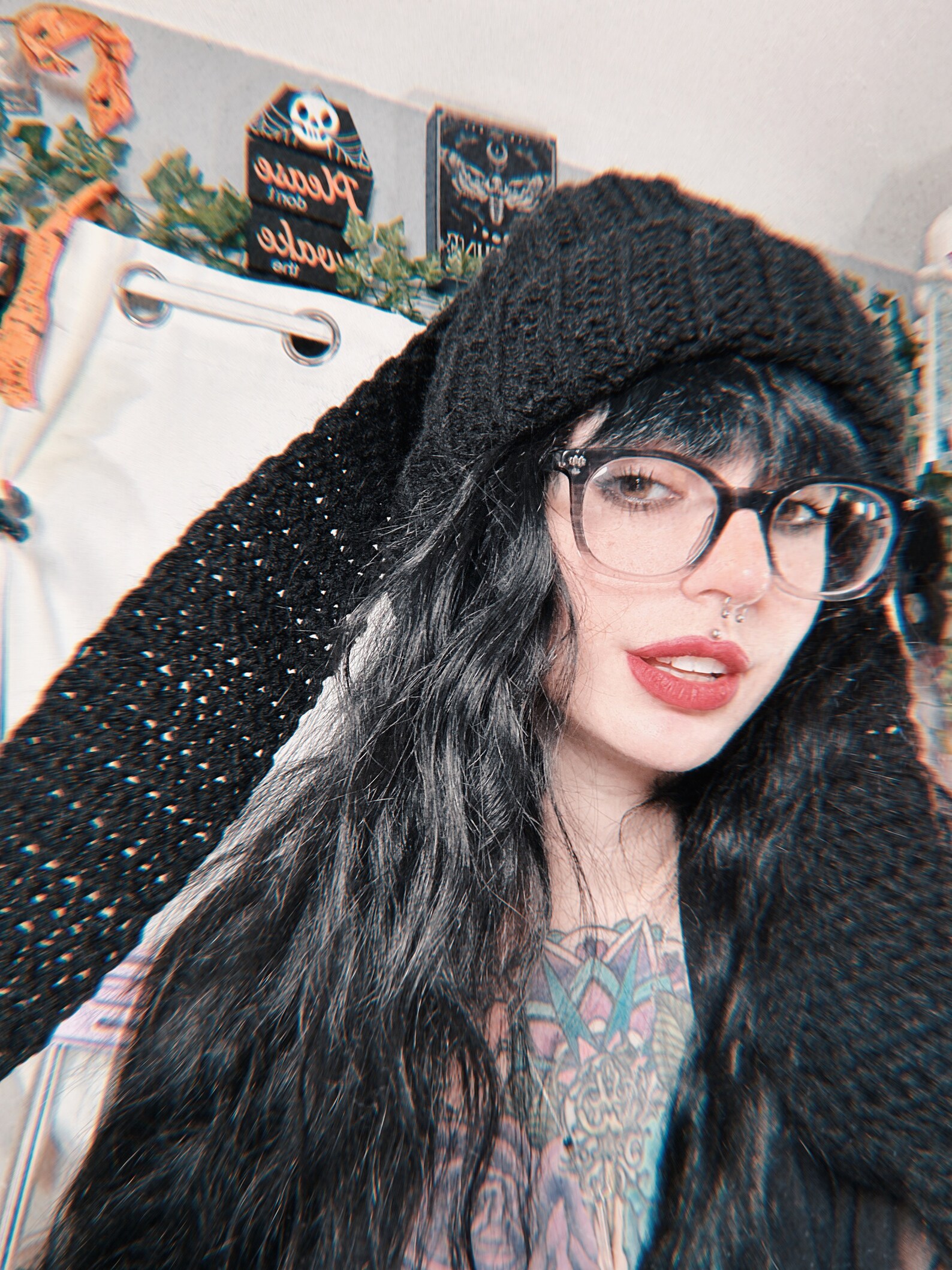 Spooky Bunny Beanie, Bunny Ears Crochet Beanie, Knitting Hat, Cat Ears ...