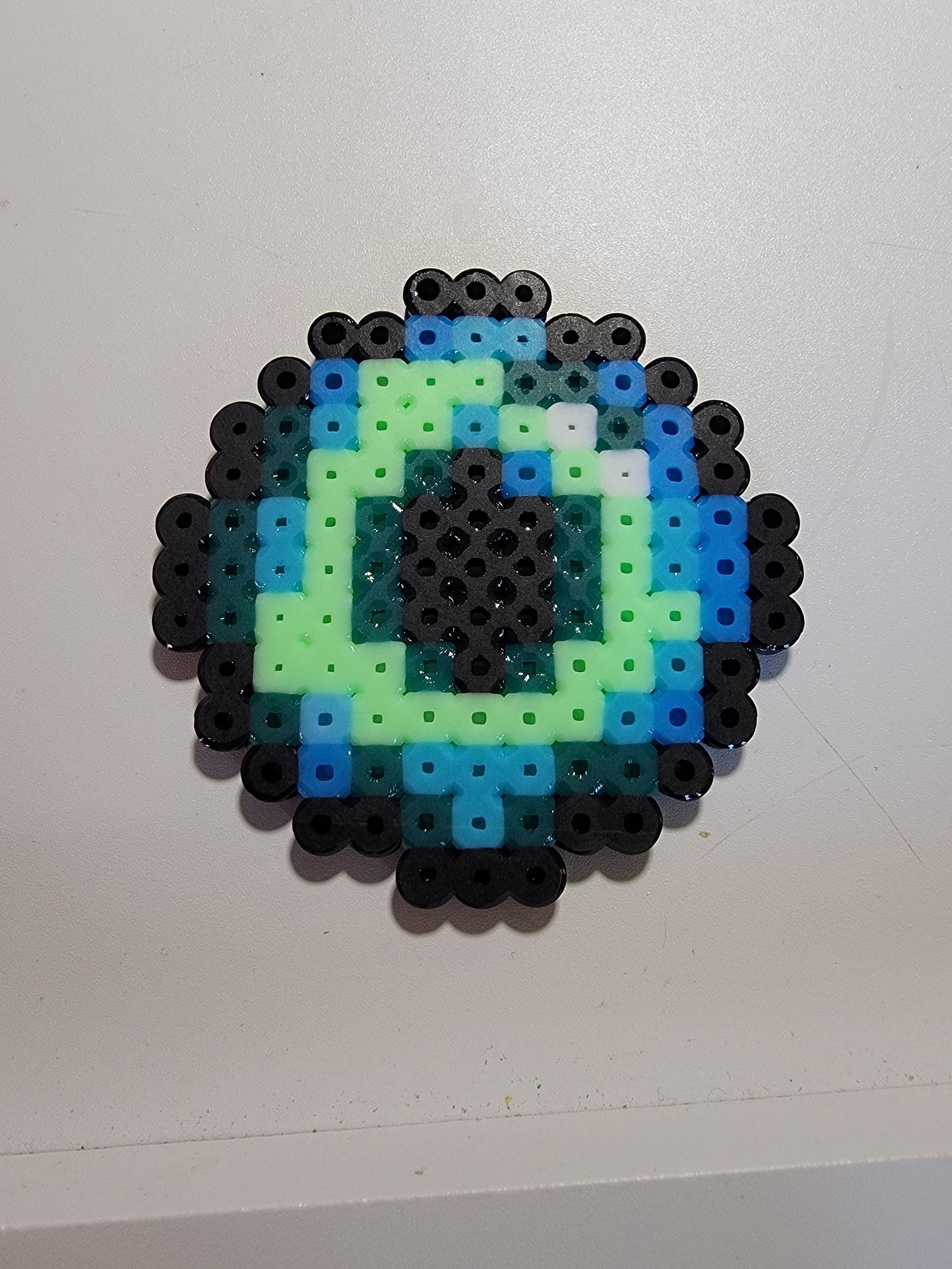 Ender Pearl Perler Beads | Pixel Art | Minecraft Pixel Art - Etsy
