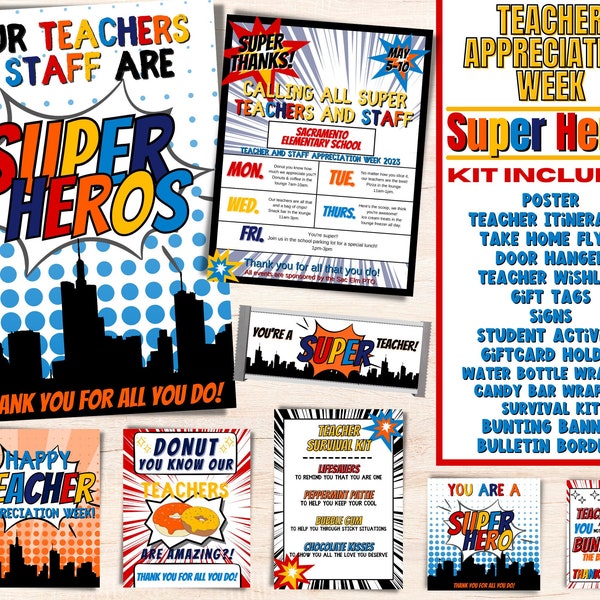 Super Hero Teacher - Etsy