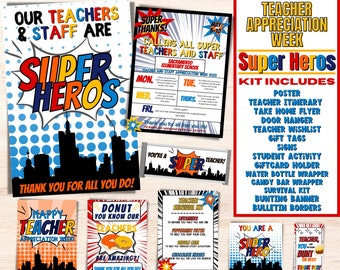 Circus Teacher Appreciation Week Printable Editable Themed Bundle DIY ...