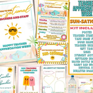 Teacher Appreciation Week Printable Editable Super Hero Comic Bundle ...