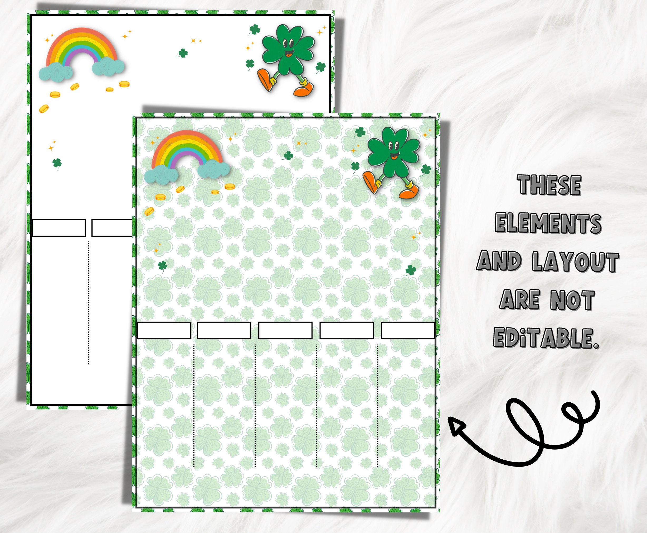 St. Patrick's Teacher & Staff Appreciation Editable Itinerary Schedule ...