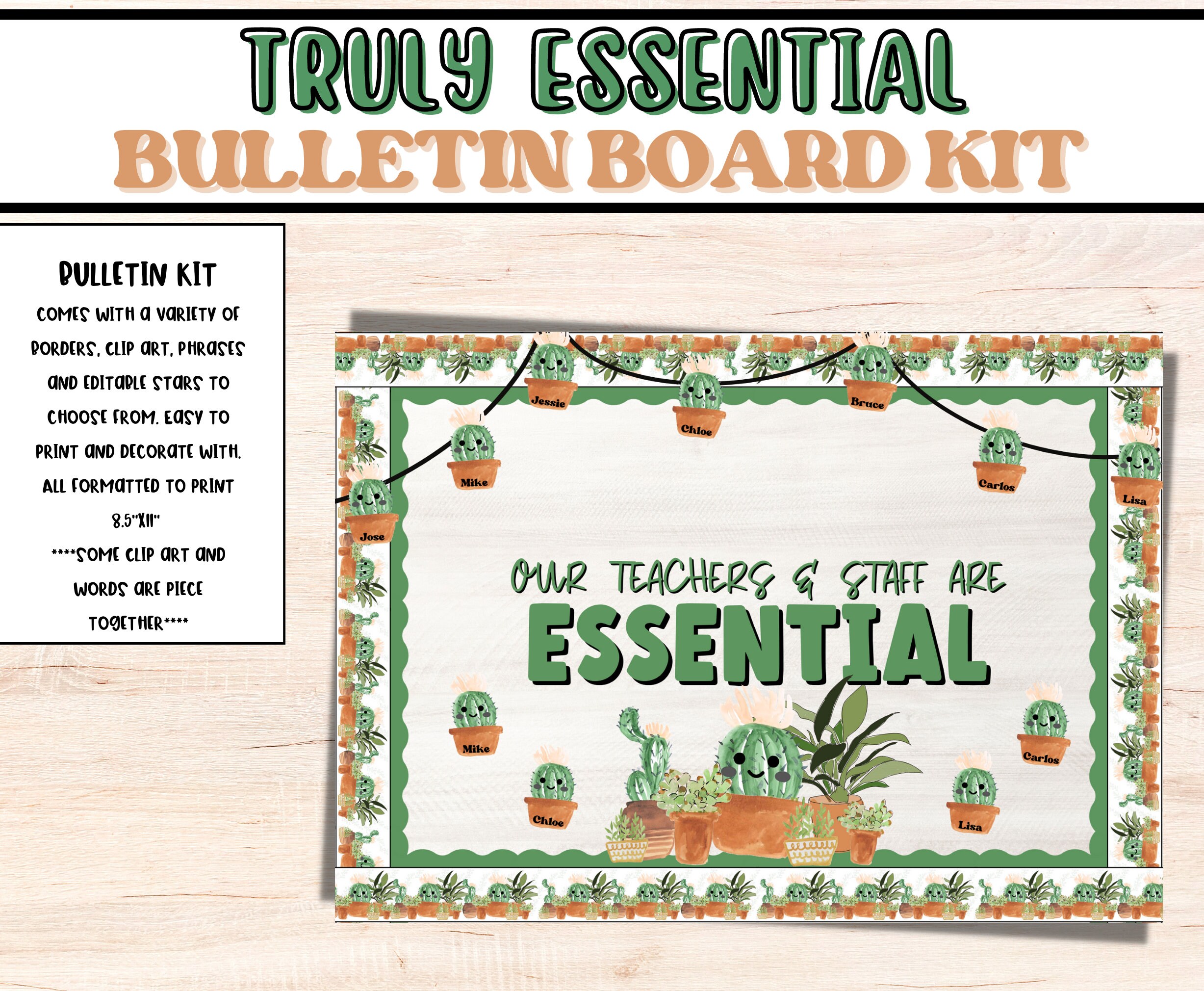 Plant Theme Help Me Grow Teacher Appreciation Week Printable Editable ...