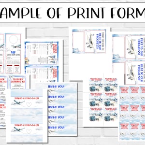 Plane and Travel Theme Teacher Appreciation Week Kit | Teacher ...