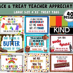 Printable Boo TREAT Teacher Gift Tag Halloween Classroom Favor Instant ...
