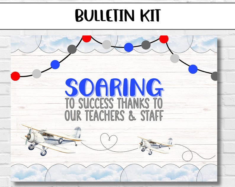 Plane and Travel Theme Teacher Appreciation Week Kit | Teacher ...