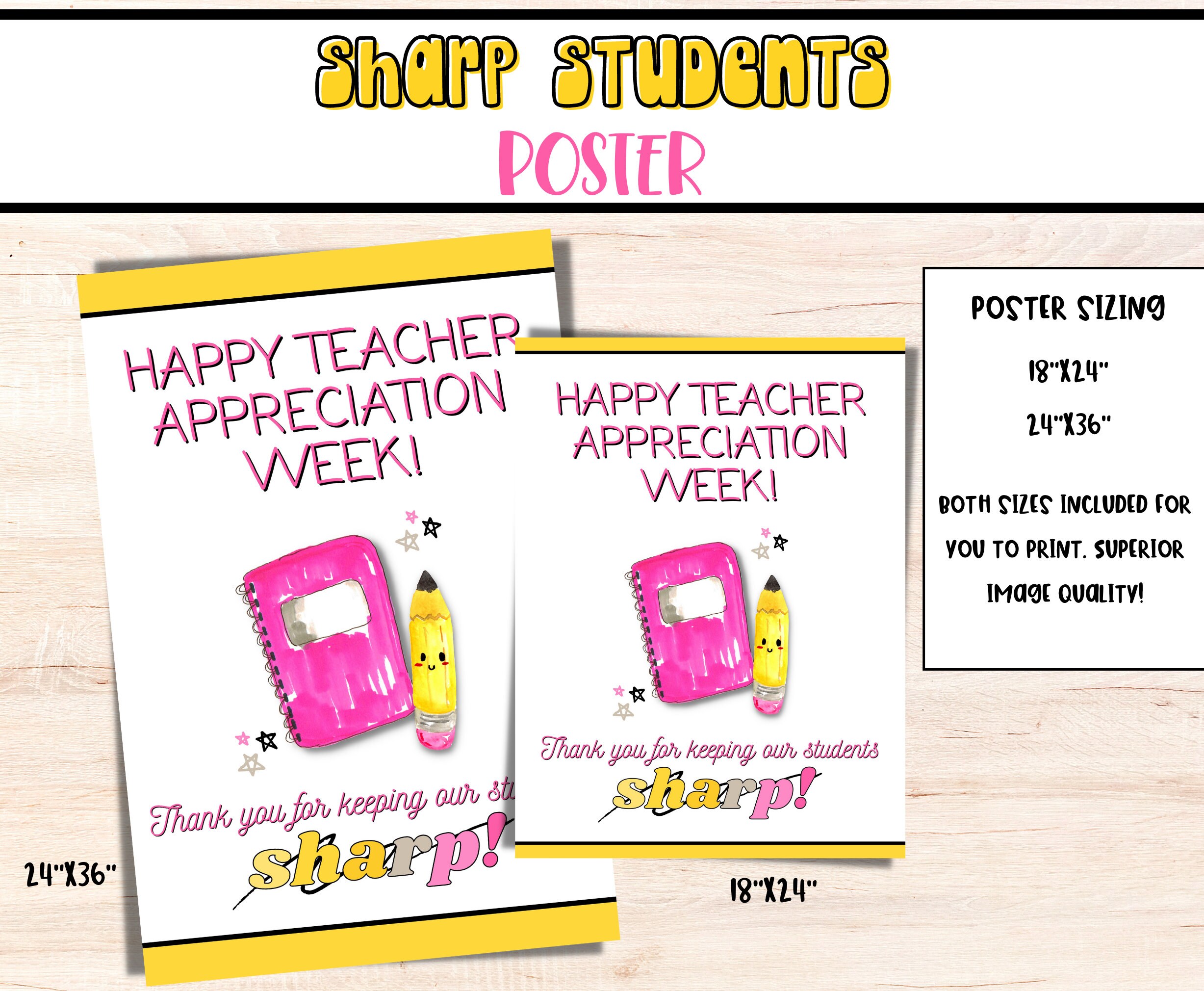 Sharp Students Teacher Appreciation Week Printable Editable Bundle ...