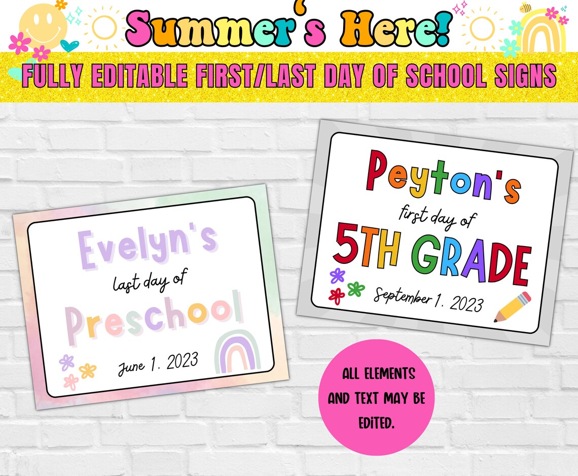 Bright Summer End of School Year Kit Teacher Kit Preschool - Etsy