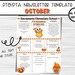 October PTO/PTA Newsletter EDITABLE Template for School. Parent Teacher ...
