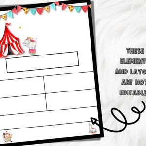 Circus Teacher Appreciation Editable Itinerary Schedule | Printable DIY ...