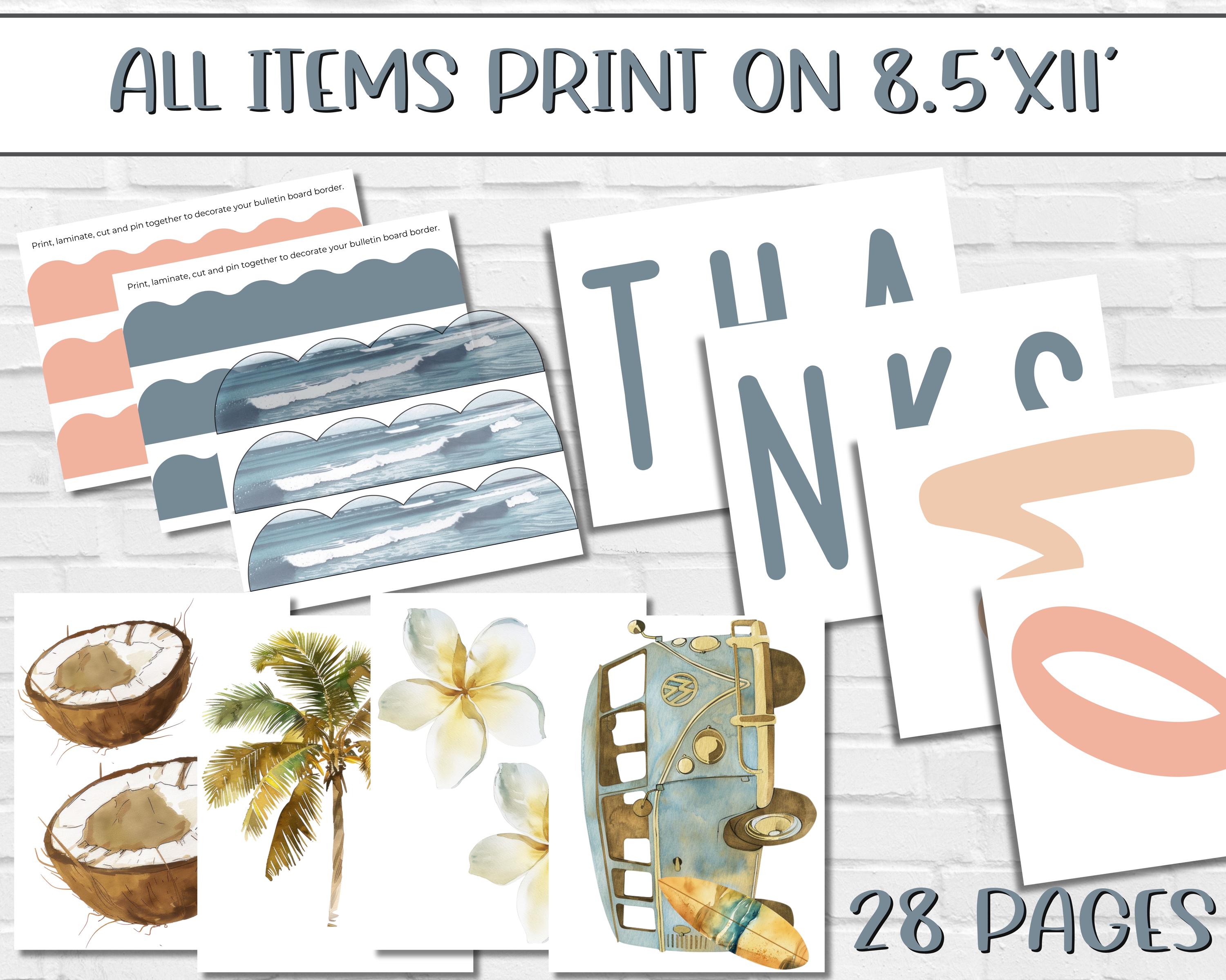 Beach and Ocean Theme Teacher Appreciation Week Kit | Teacher ...