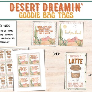 Desert Dreamin' Teacher Appreciation Week Itinerary & Printable Bundle ...