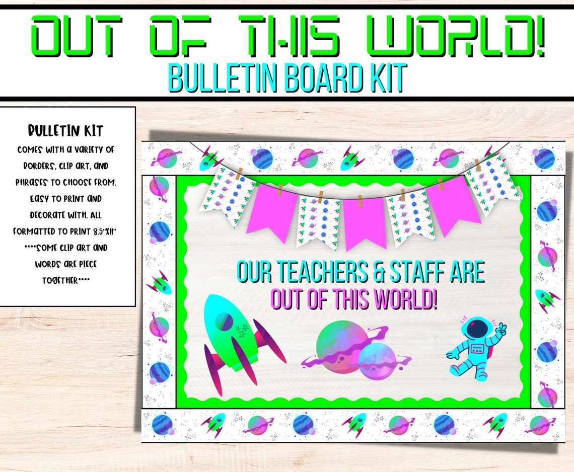 EDITABLE Space Theme Teacher and Staff Appreciation Week Kit Itinerary ...