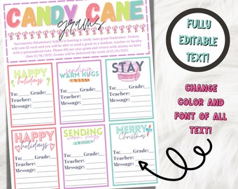 Gratitude Gram School Fundraiser Flyer for PTA PTO Thanksgiving Events ...