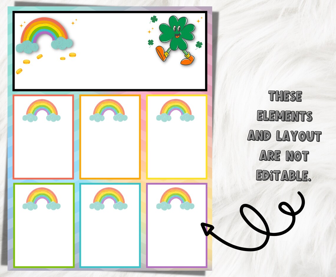 Lucky St. Patrick's Day Grams School Fundraiser Flyer for PTA PTO ...