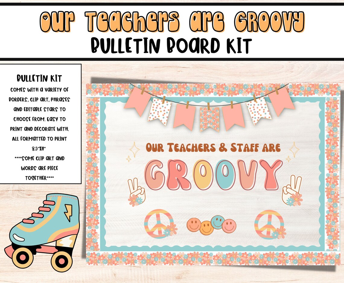 Groovy Teachers Appreciation Week Kit Teacher Appreciation - Etsy