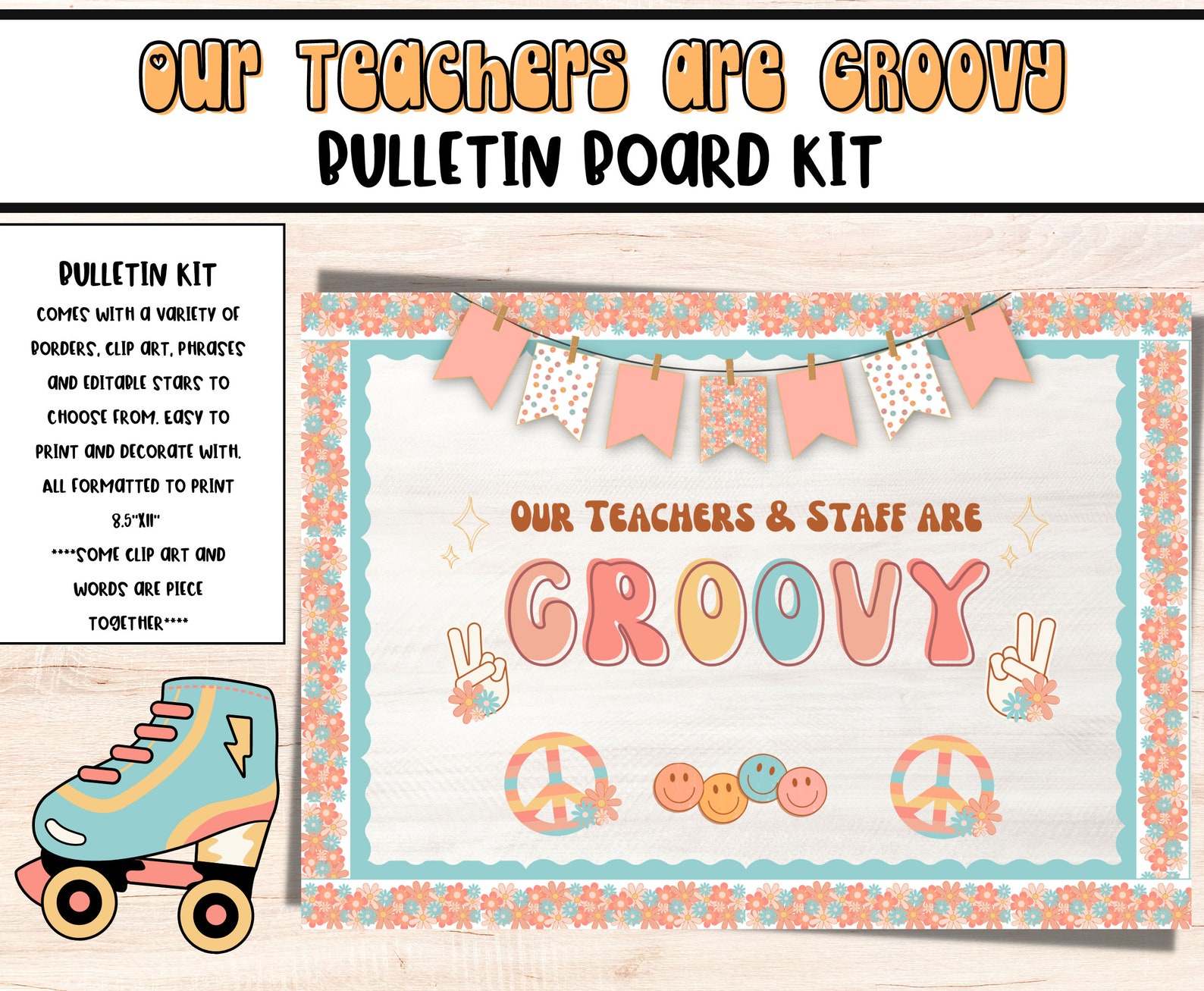 Groovy Teachers Appreciation Week Kit Teacher (Download Now) - Etsy