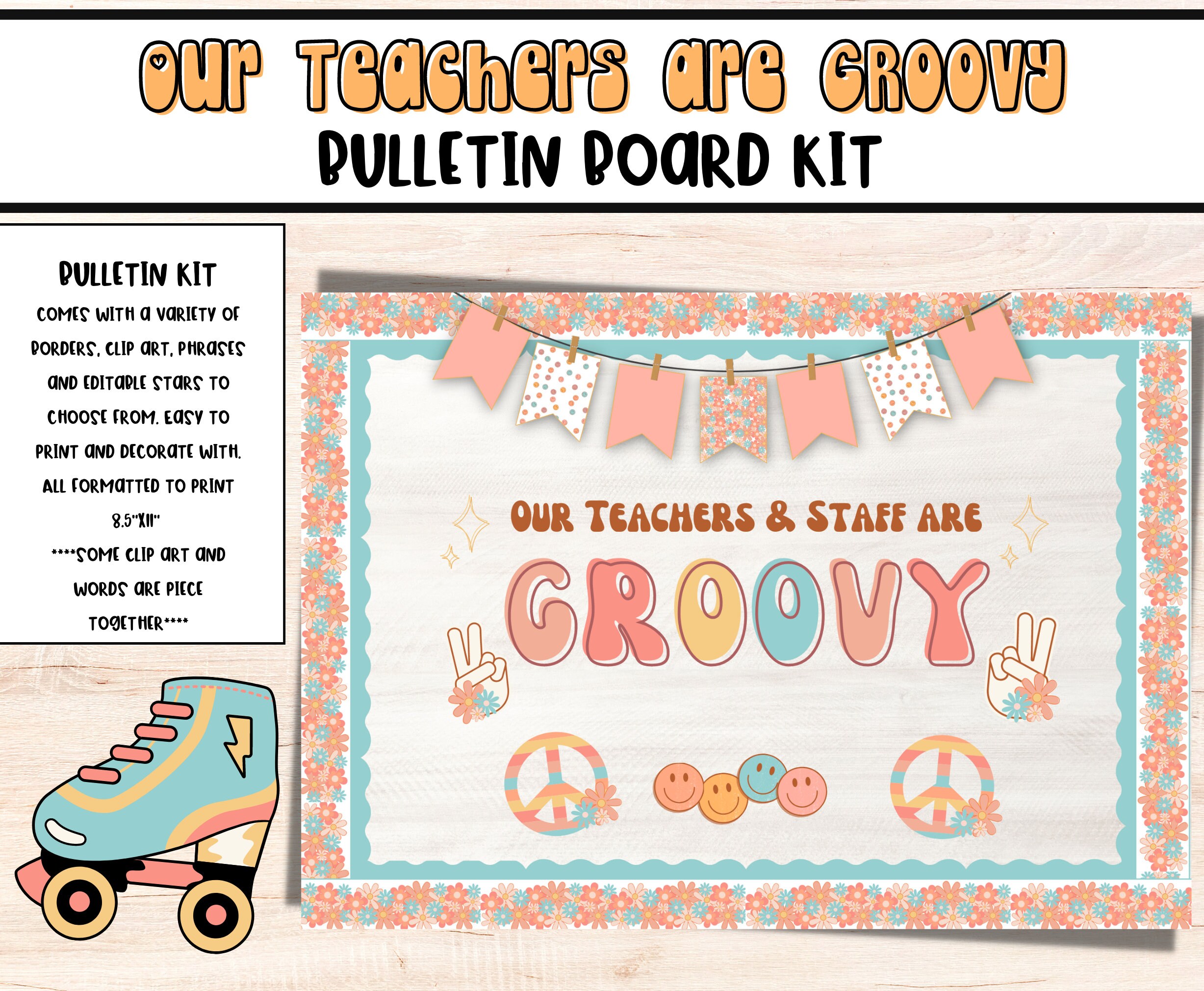 Groovy Teachers Appreciation Week Kit Teacher (Download Now) - Etsy