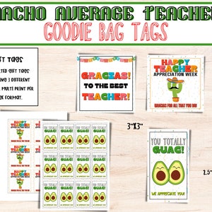 Editable Nacho Average Fiesta Teacher Appreciation Week Printable ...