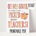 Substitute Teacher Appreciation Printable Gift Tags | National ...