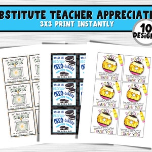 Substitute Teacher Appreciation Printable Gift Tags | National ...
