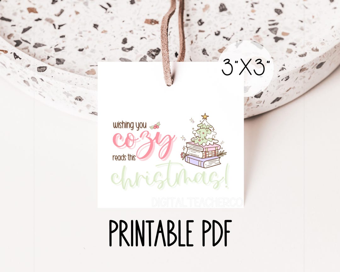 Printable Christmas TREAT Teacher Gift Tag | Holiday Classroom Favor ...