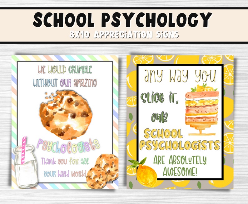 School Psychology Appreciation Printable Signs | National School ...