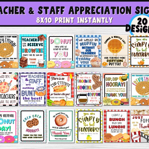 Muffin Without You Teacher and Staff Appreciation Sign - Etsy