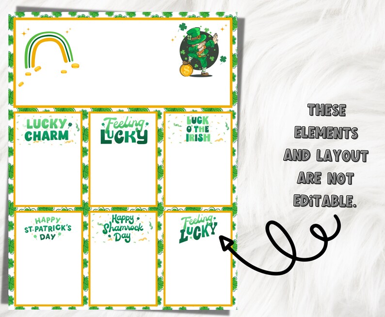 St. Patrick's Day Grams School Fundraiser Flyer for PTA PTO Events ...