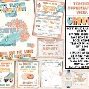 Groovy Teachers Appreciation Week Kit | Teacher Appreciation Week ...