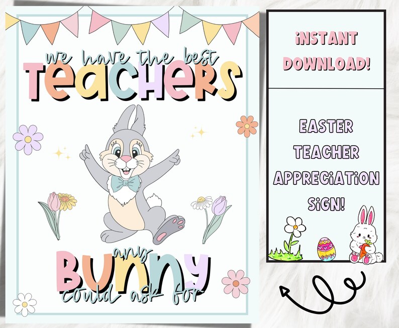 Retro Spring Teacher Appreciation Sign | Thank a Teacher | DIY Teacher ...