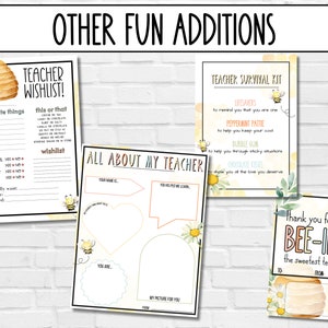 Honey Bee Theme Teacher Appreciation Week Itinerary & Printable Bundle ...