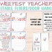 Sweet Treat Themed Teacher Appreciation Week Itinerary & Printable ...