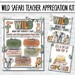 Wild Safari Teacher Appreciation Week Itinerary & Printable Bundle ...