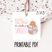Printable Fall TREAT Teacher Gift Tag | Halloween Classroom Favor ...