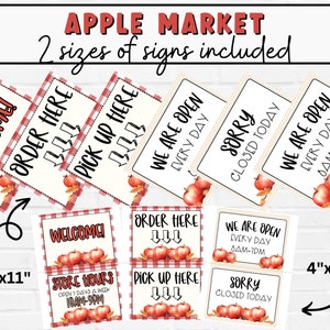 Pretend Play Apple Market Kit for Preschool | Dramatic Play Printable ...
