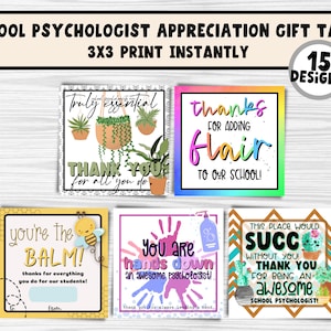 School Psychology Appreciation Printable Gift Tags | National School ...