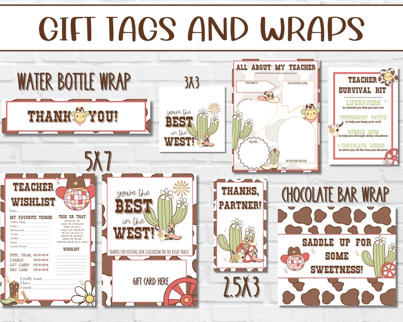 Western Teacher Appreciation Week Kit | Teacher Appreciation Week ...