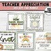 Teacher Appreciation Gift Tag Bundle School Teacher Thank You Printable ...