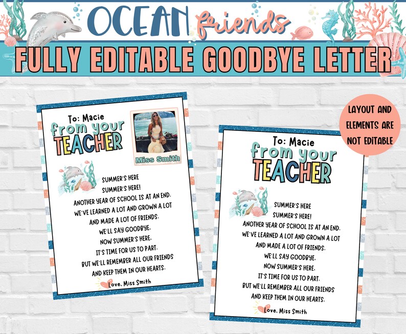 Ocean Theme End of School Year Kit | Teacher Kit | Preschool Diploma ...