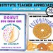 Substitute Teacher and Appreciation Sign Bundle | Thank a Substitute ...
