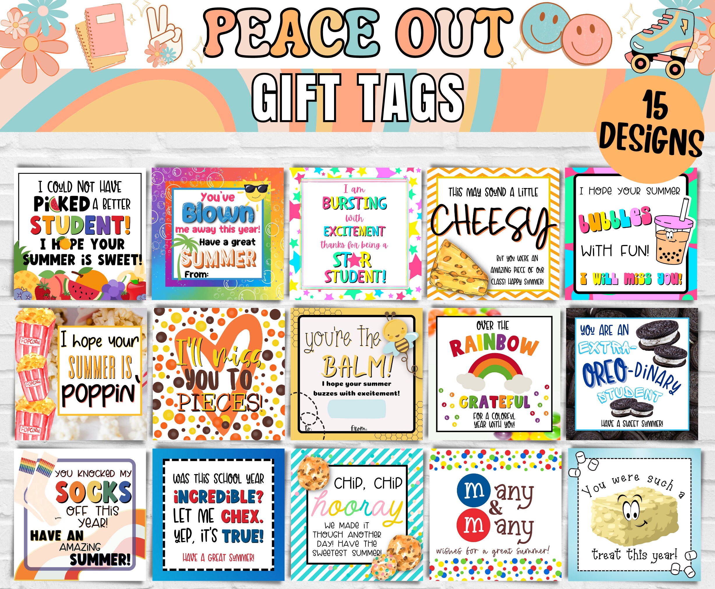 Groovy Summer End of School Year Kit Teacher Kit Preschool Diploma DIY ...