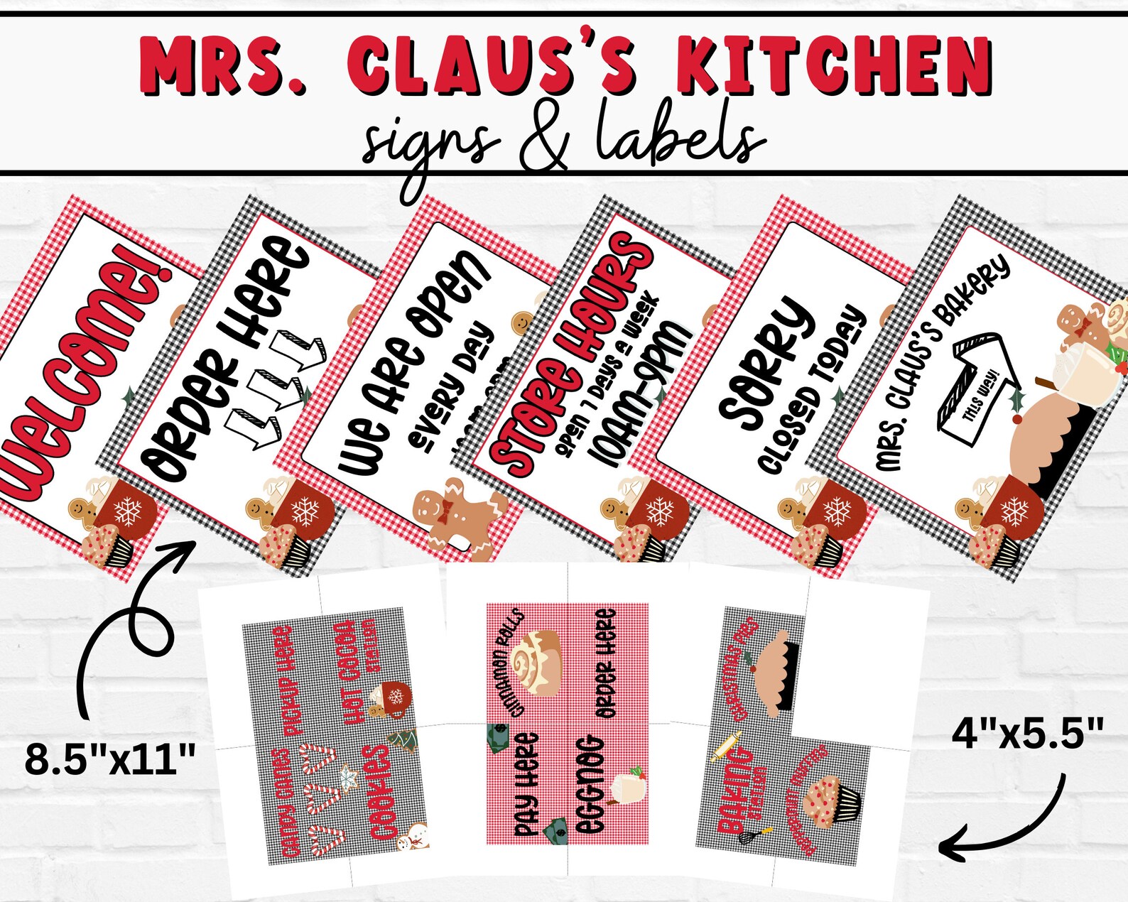 Pretend Play Mrs. Claus's Kitchen Kit for Preschool | Dramatic Play ...