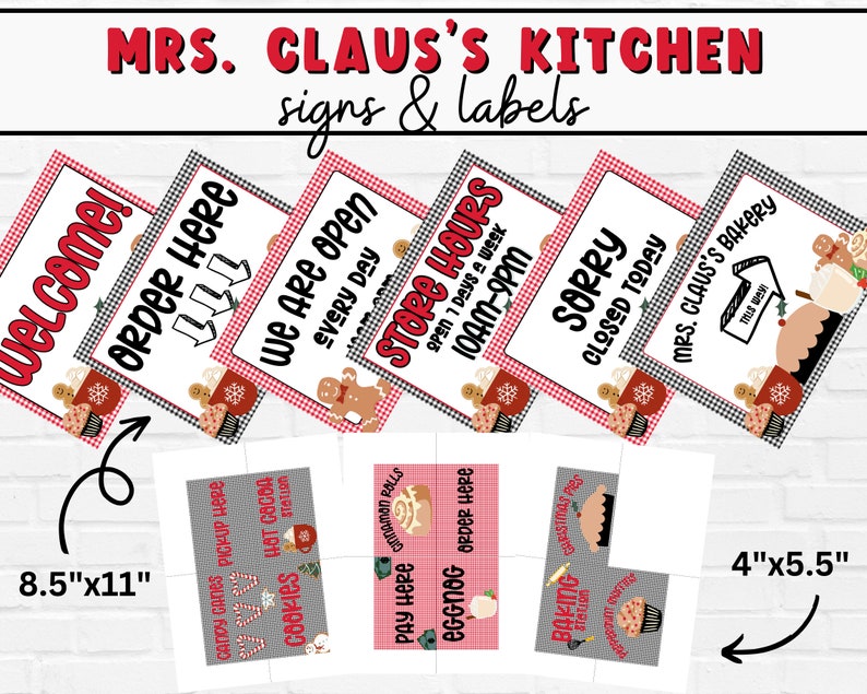 Pretend Play Mrs. Claus's Kitchen Kit for Preschool | Dramatic Play ...