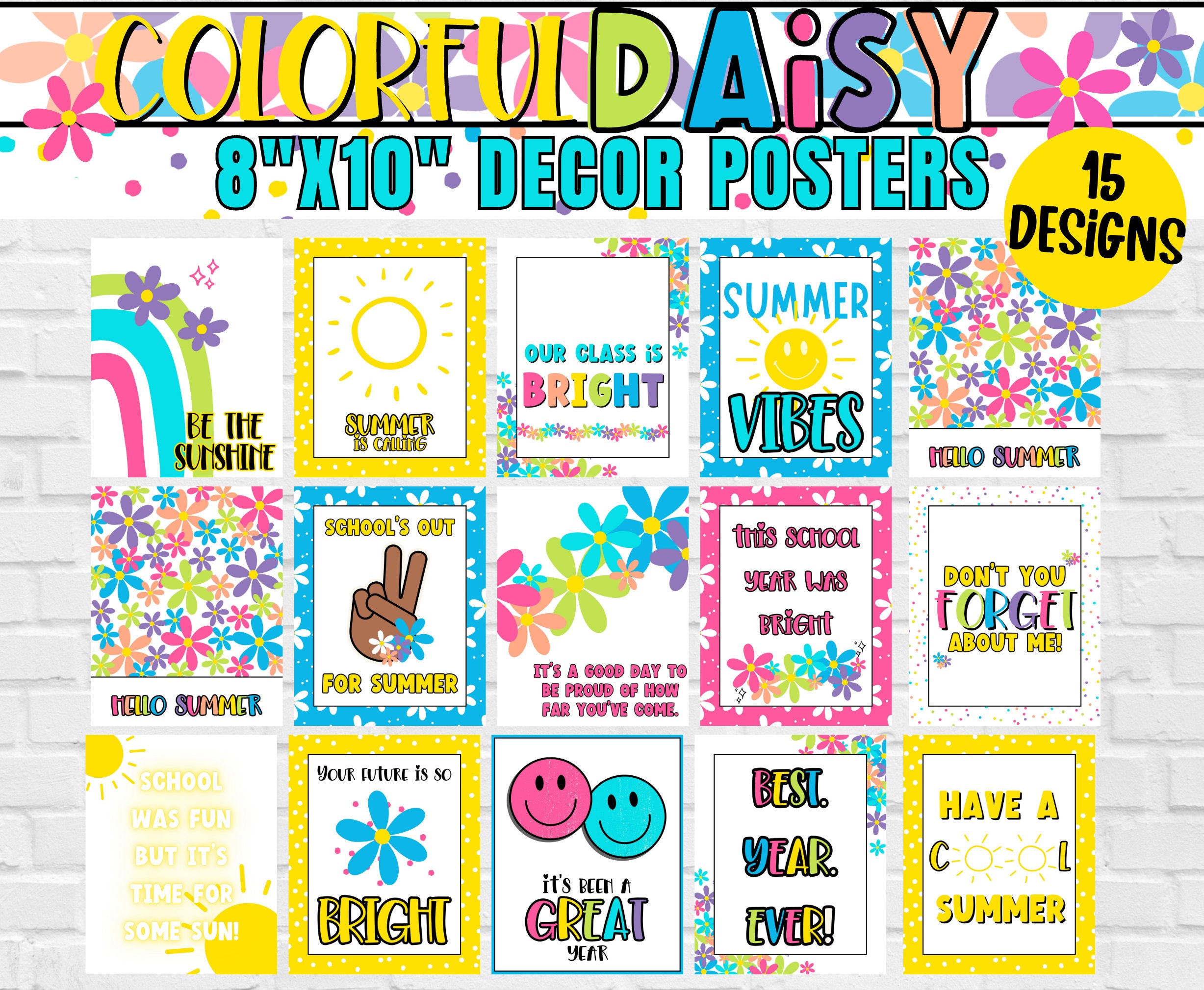 Bright Daisy Summer End of School Year Kit Teacher Kit Preschool ...