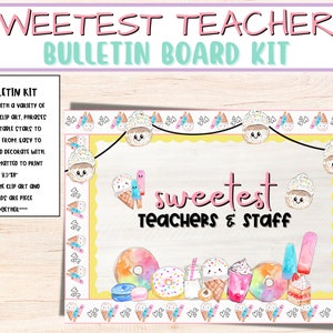 Sweet Treat Themed Teacher Appreciation Week Itinerary & Printable ...