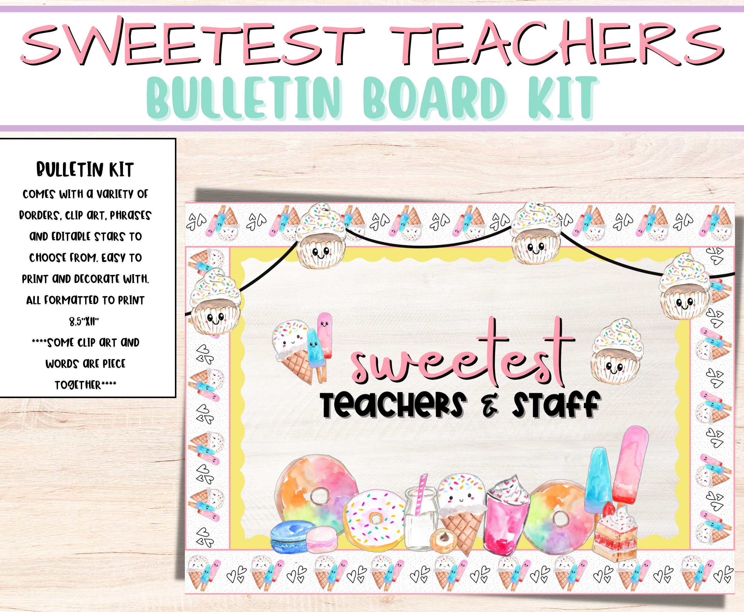 Sweet Treat Themed Teacher Appreciation Week Itinerary & Printable ...