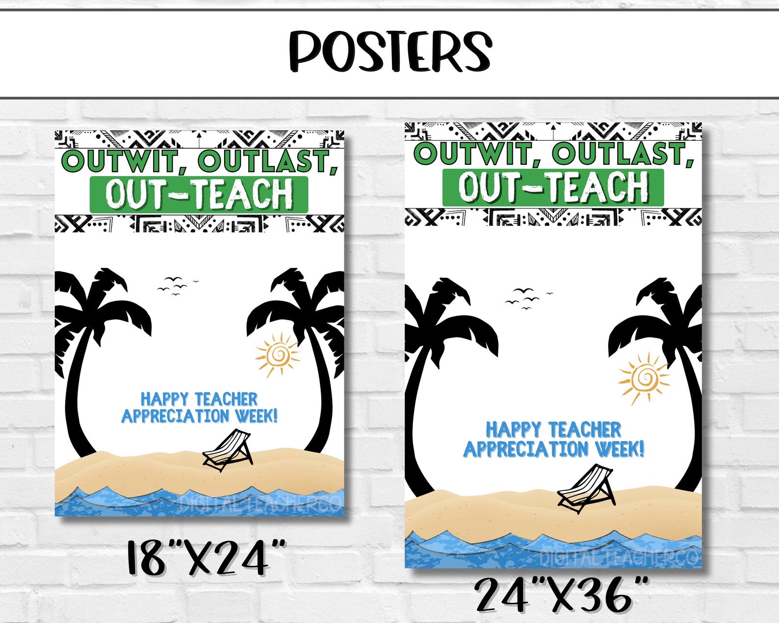 Survivor and Tropical Theme Teacher Appreciation Week Kit | Teacher ...