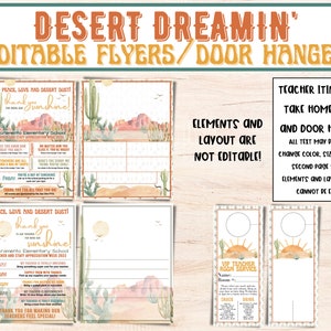 Desert Dreamin' Teacher Appreciation Week Itinerary & Printable Bundle ...